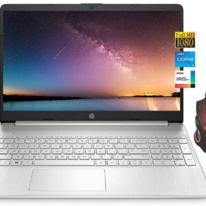 HP 2022 15.6 inch FHD Display Laptop, Intel Core i5-1135G7 up to 4.2GHz (Beats i7-1065G7), 32GB RAM, 1TB SSD, Intel Iris Xe Graphics, Webcam, WiFi, Bluetooth, Windows 11 Home, Bundle with JAWFOAL