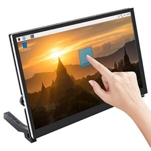 DIGISHUO 10.1 Inch Touchscreen Monitor for Raspberry Pi 4B/3B/2B | IPS FHD 1024×600| Responsive and Smooth Touch| Dual Built-in Speakers| HDMI Input| Compatible with Various Devices and OS