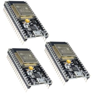 Aideepen ESP32-CAM W-BT Board+3 Pcs ESP-WROOM-32 Development Board