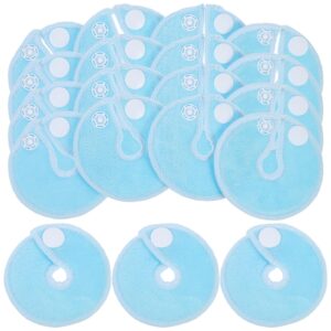 gleavi 28pcs g tube pad holder feeding tube button covers reusable nursing pads soft absorbent breast pads for kids breastfeeding supports nursing care sky-blue