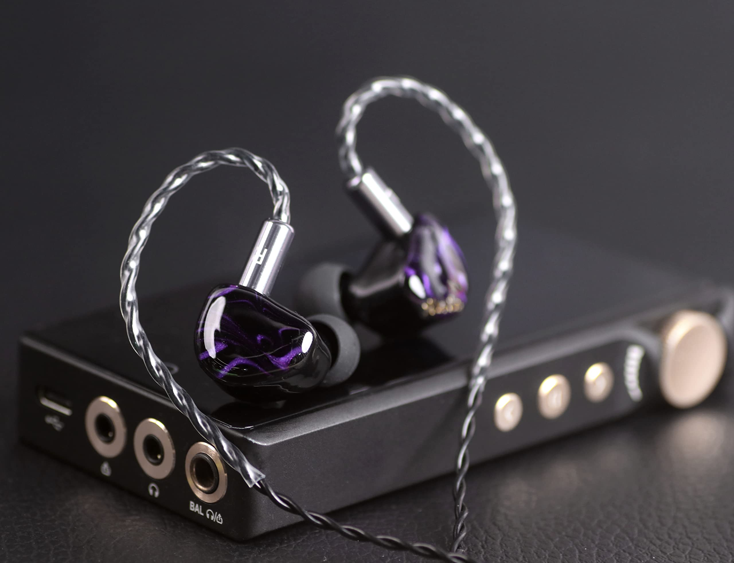 Linsoul Kiwi Ears Cadenza 10mm Beryllium Dynamic Driver IEM 3D Printed with Detachable Interchangeable Plug 0.78 2pin 3.5mm IEM Cable for Musician Audiophile (Perlude, Cadenza)