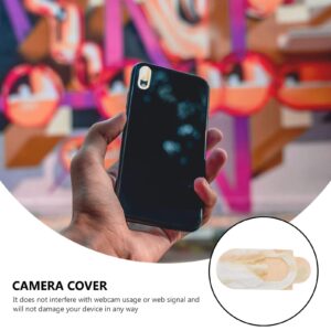 Mobestech 10Pcs Laptop Camera Cover Marble Pattern Slide Laptop Webcam Cover Slide Web Cam Privacy Cover Camera Sticker for Laptop, PC, and More Accessories