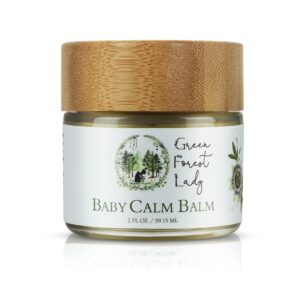 green forest lady the baby calm balm | protects, hydrates & nourishes sensitive skin | helps to calm newborns, babies & toddlers | soothing combination of infused herbs