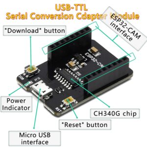 Aideepen ESP32-CAM W-BT Board+3 Pcs ESP-WROOM-32 Development Board