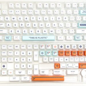 BUENA DECOR Plastic Keycaps Keyboard - PBT DYE-Sublimation, MX Style for Mechanical Keyboards, 140-key Kit Covers Tenkeyless and Fullsize Keyboards XDA Gaming Mechanical Keyboard