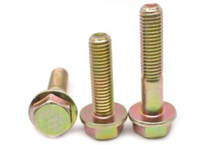 3/4-10 x 2 1/4 (ft) coarse thread grade 8 hex flange screw alloy steel yellow zinc plated pk 15