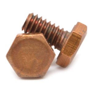 3/8-16 x 2 1/2 coarse thread hex cap screw (bolt) silicon bronze pk 100