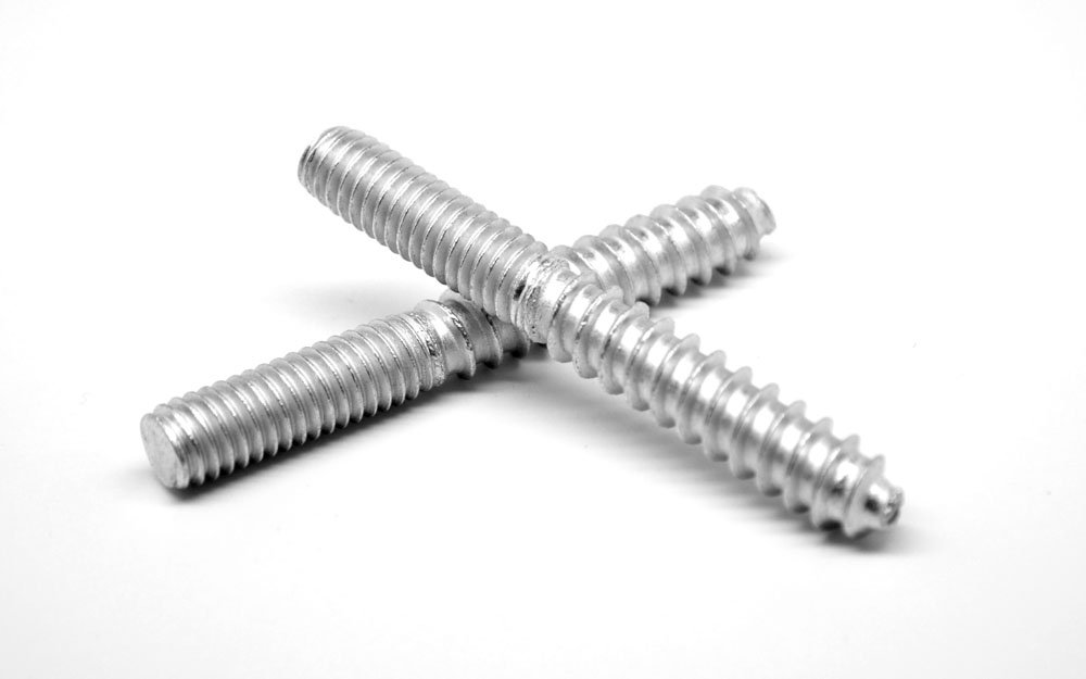 1/4-20 x 2 Coarse Thread Hanger Bolt Stainless Steel 18-8 Pk 100