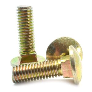 5/8-11 x 2 coarse thread grade 8 carriage bolt alloy steel yellow zinc plated pk 175