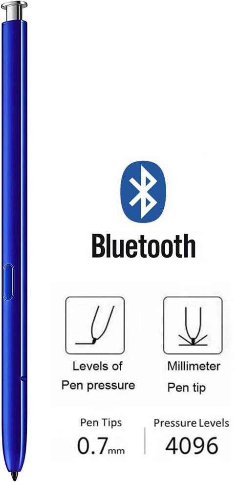 Note 10 S Pen Replacement (WithBluetooth) for Samsung Galaxy Note 10, Note 10 Plus, Note 10+ 5G with 5*Tips/Nibs (Glow)