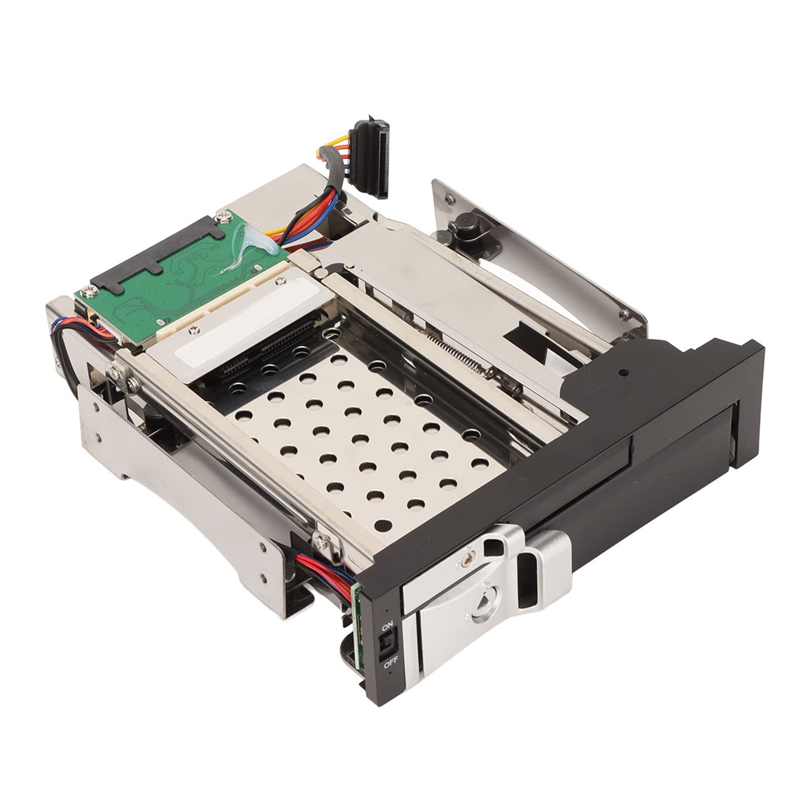 SATA Hard Drive Bays Dual Bay, Support SATA I/II/III, 6Gbps Speed, with Hot Swappable Function, Trayless Design for Quick Installation and Removal for 2.5 Inch 3.5 Inch SATA Hard Drives