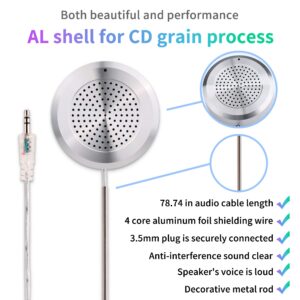 DESHUN Window intercom, Window Speakers, Dual-Way Window Counter intercom Microphone, for The Business/Bank/Office/Hospital/Station/Catering/Ticket Window to Provide Communication Solutions