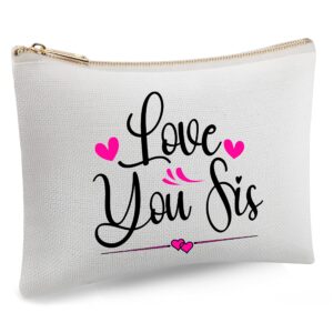 yongjoy sister gifts from sisters,gifts for sister,birthday gifts for sister,sister makeup bag gift,love you sis