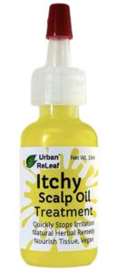 urban releaf itchy scalp oil treatment ! braids, wigs, weaves, tight hairstyles & itchy skin relief, shaved bald head, quickly soothe irritation, natural herbal remedy, made fresh in usa!