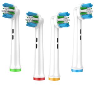 toothbrush heads for oral b braun replacement heads, professional electric toothbrush heads, precision clean brush heads refill compatible with oral-b 8000/pro 9600/1000/ 3000/5000/7000 (eb25xa)