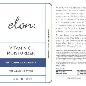 Elon Face Skin Care Set – Skin Care Kit w/ Antioxidant C Moisturizer for Face, Skin Anew Hydrolyzed Collagen Capsules, & Hyaluronic Acid Serum for Face – Skin Care Products for All Skin Types