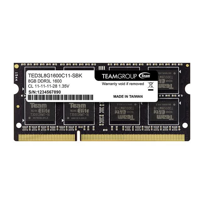 TEAMGROUP AX2 2TB 3D NAND TLC 2.5 Inch SATA III SSD Read 540MB/s T253A3002T0C101 Bundle with Elite SODIMM DDR3 8GB 1600MHz CL11 Lapktop Memory TED3L8G1600C11-S01