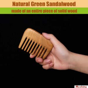 The Moreinday Sandalwood Wide Tooth Hair Comb for Women and Men