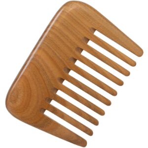 the moreinday sandalwood wide tooth hair comb for women and men