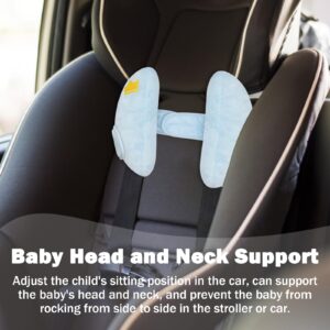 Baby Car Seat Head Neck Support, Toddler Adjustable Stroller Safety Insert, Banana U-Shape Travel Headrest Cushion