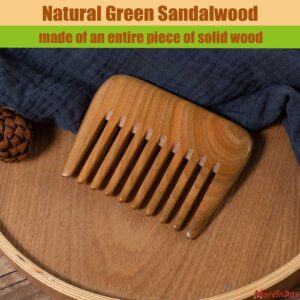 The Moreinday Sandalwood Wide Tooth Hair Comb for Women and Men