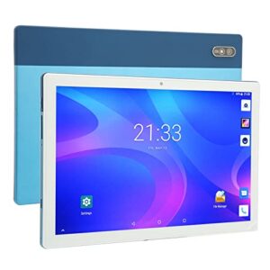 pusokei 10in tablet pc,1920x1200 ips hd tab,mt6750 octa core processor,8gb 256gb ram,for android 11,dual dand wifi,8mp 13mp camera,8800mah tablet(blue)