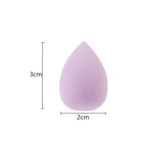 6PCS Mini Makeup Sponge Small Beauty Sponge Blender Set for Foundation, Powder, Concealer Highlight,and Eye Shadow, Purple