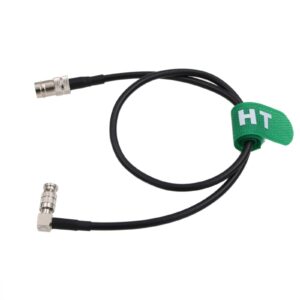 HangTon Micro BNC to Female BNC SDI Cable for Blackmagic Video Assist 4K 5" Monitor, Micro Studio Camera 4K G2, Right Angle High Density 6G-SDI 60cm