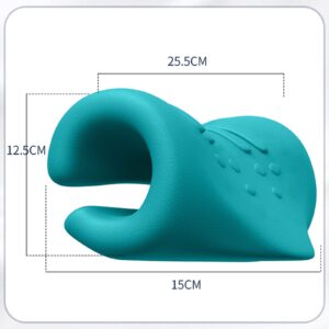 KellyKessa Neck and Shoulder Relaxer, neck hump corrector, Neck stretchers,cervical neck traction pillow, back massager for back pain spinal Relaxer for TMJ Pain Relief and neck stretcher (Blue)