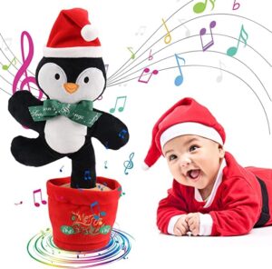 emoin dancing cactus baby toys 6 to 12 months, singing dancing christmas toys for baby boys girls musical christmas stuffed animals christmas decorations indoor kids