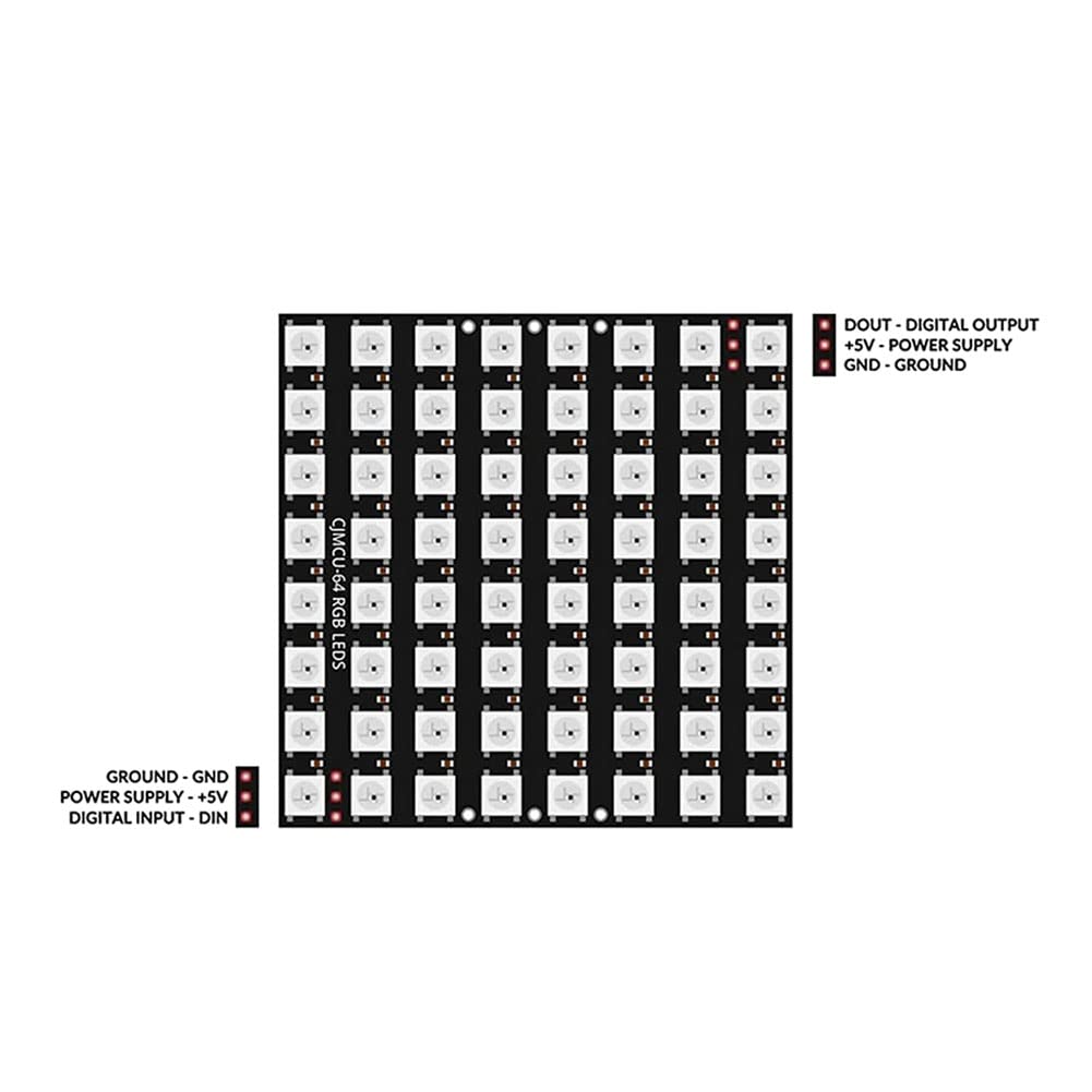 Tiabiaya 3 x U 64 LED Panel CJMCU-8X8 Module with for and for