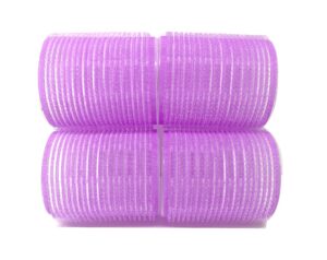 x-large self stick hair grip curlers rollers -4pc