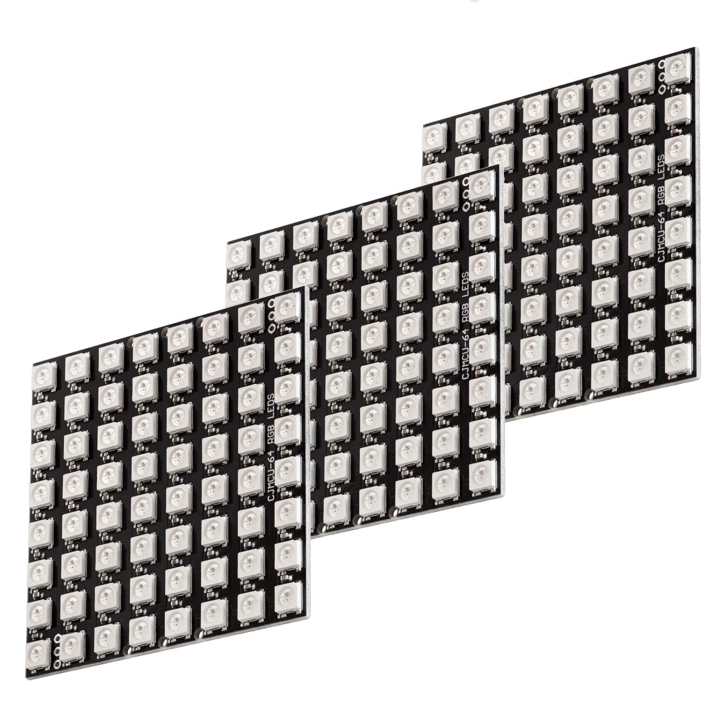 Tiabiaya 3 x U 64 LED Panel CJMCU-8X8 Module with for and for