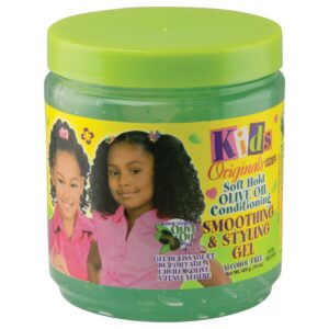 Kids Originals by Africa’s Best No More Knots! Hair Care Bundle – Detangler, Growth Oil, and Olive Oil Styling Gel for Hydration & Easy Styling (12 oz, 8 oz, 15 oz)