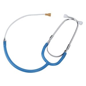 audiphones stethoscope, easy to use stethoscope metal volume noise detection lightweight for home (light blue)