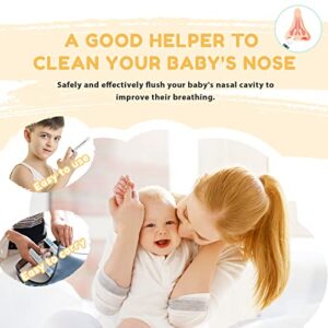 Aufisi Nasal Irrigator for Baby 10ml Professional Baby Nasal Aspirator with Safe Silicone Nasal Suction Tips Portable Baby Nasal Syringe Infant Nose Cleaner 2 Pieces