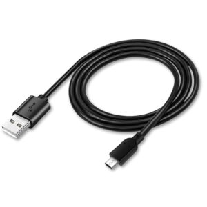 Micro USB Cable 3 Feet, 2.4A Fast Charging & Sync Android Charger, USB 2.0 A to Micro B 5-Pin Cord, Compatible with Samsung Galaxy S7 S6 Edge, Note 5 4, Sony, PS4, Kindle, Fire TV and More – Black