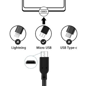 Micro USB Cable 3 Feet, 2.4A Fast Charging & Sync Android Charger, USB 2.0 A to Micro B 5-Pin Cord, Compatible with Samsung Galaxy S7 S6 Edge, Note 5 4, Sony, PS4, Kindle, Fire TV and More – Black