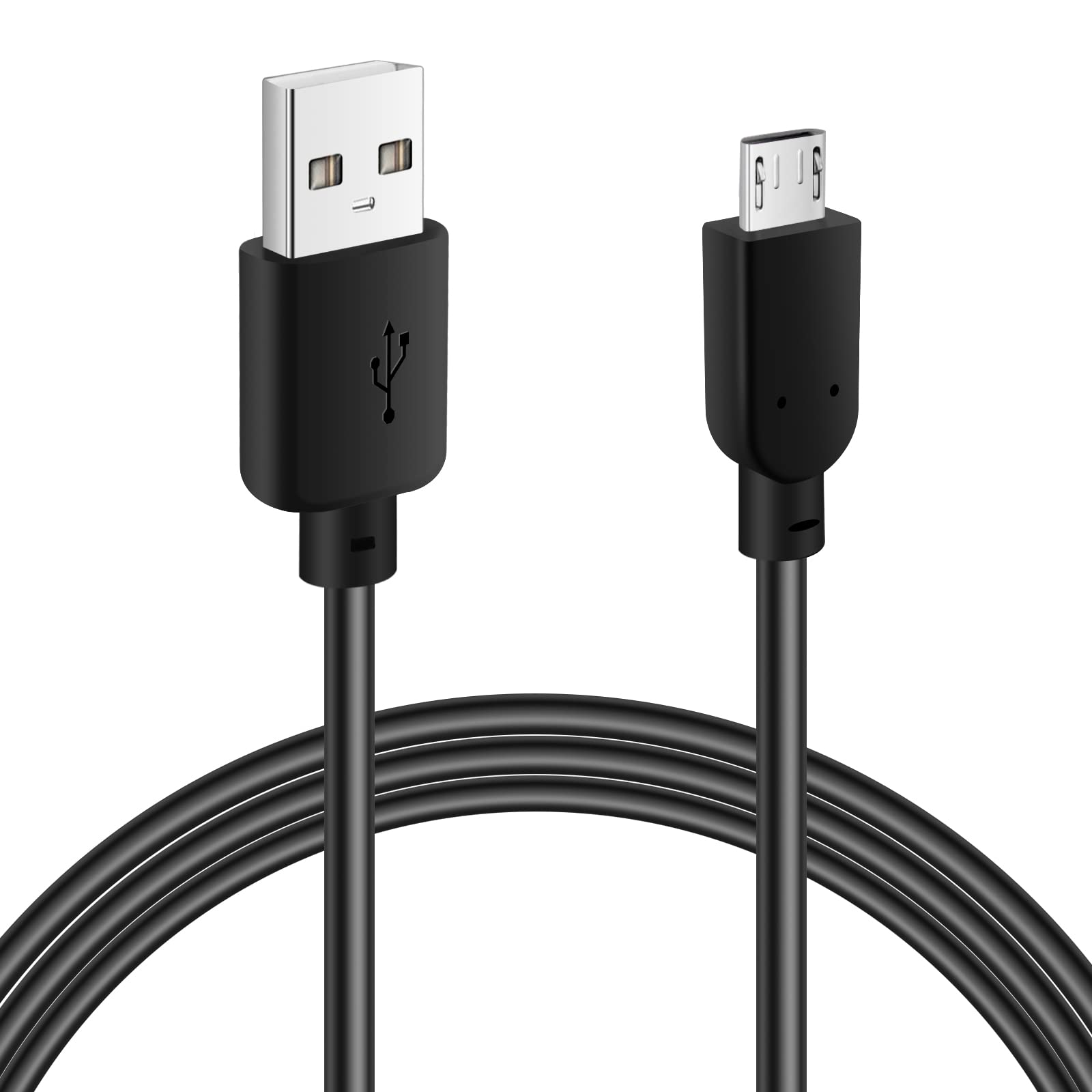 Micro USB Cable 3 Feet, 2.4A Fast Charging & Sync Android Charger, USB 2.0 A to Micro B 5-Pin Cord, Compatible with Samsung Galaxy S7 S6 Edge, Note 5 4, Sony, PS4, Kindle, Fire TV and More – Black