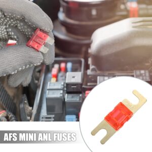 X AUTOHAUX 10pcs 125A AFS Mini ANL Fuse Replacement Electrical Protection for Car Truck Motorcycle Boat Audio CDs