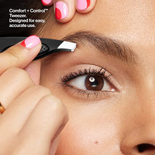 Revlon Revlon Comfort and Control Tweezer, Easy to Use Eyebrow Tool with Wide Grip, 1 count