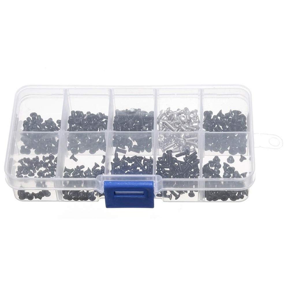 WAAZVXS 500Pcs Laptop Notebook Computer Screw Kit Set for IBM Hp Dell Lenovo Samsung Sony Toshiba Gateway Acer