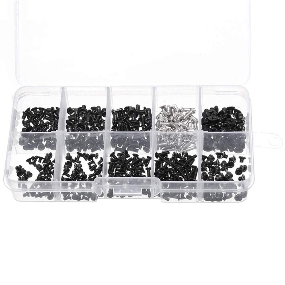 WAAZVXS 500Pcs Laptop Notebook Computer Screw Kit Set for IBM Hp Dell Lenovo Samsung Sony Toshiba Gateway Acer