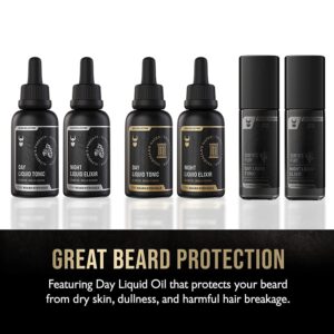 The Beard Struggle Tonic + Elixir Beard Oil Bundle - Gold Collection - Grooming Beard Oil - Softens, Moisturizers, and Strengthens Beard Growth - Pack of 2, Valhalla's Gates