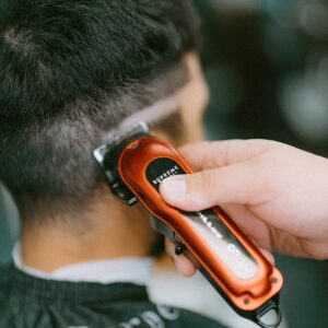 Supreme Trimmer 2-in-1 Pro Clipper & DLC T-Shaper Combo | Professional Beard Trimmer ST5215 & Hair Clipper STC5030 Barber Kit | Red