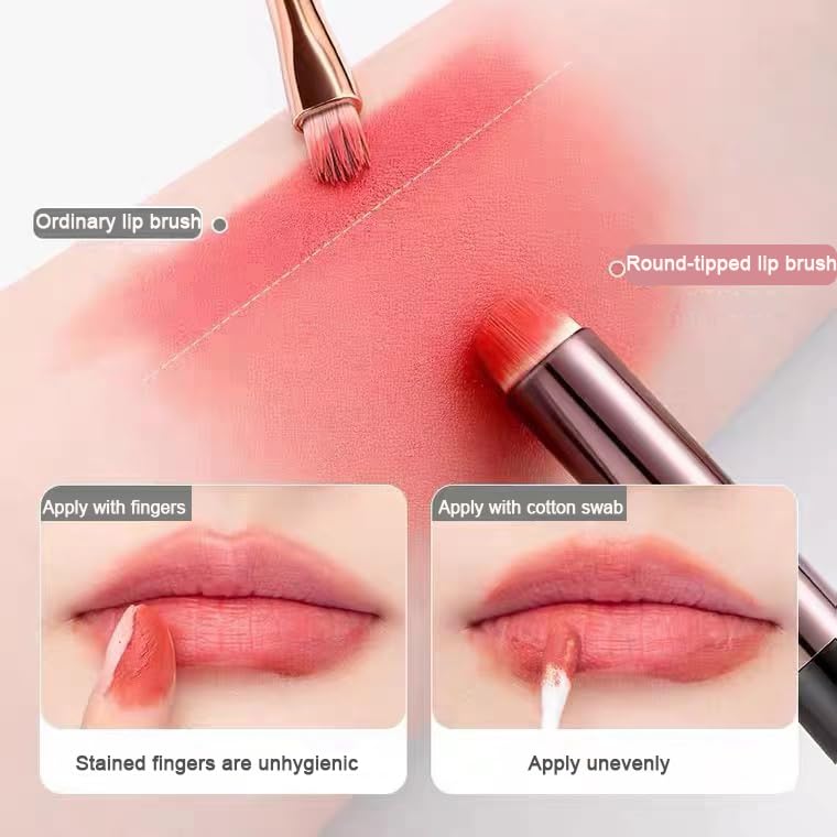 3Pcs Lip Brush Set, Concealer Brush Lip Brush Smudger Brush Makeup Tool Set Lipstick Applicator Lip Makeup Brush Eye Shadow Concealer Foundation Makeup Brush