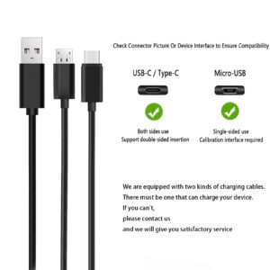 USB Fast Charger [UL Listed] Compatible with All-New Fire HD 6 7 8 10 Tablet/Fire 7 8 10 Plus/Kids Pro/Kids Edition/Kindle Fire HD HDX 7” 8.9”,Kindle Fire 2011-2022,with 6FT Charging Cord