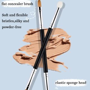 3Pcs Lip Brush Set, Concealer Brush Lip Brush Smudger Brush Makeup Tool Set Lipstick Applicator Lip Makeup Brush Eye Shadow Concealer Foundation Makeup Brush