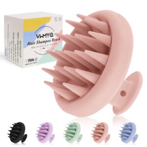 vwmyq soft silicone hair scalp massager shampoo brush, upgraded hair scalp scrubber for dandruff removal for wet dry hair scalp brush easily reach the root of thick curly hair scalp massager hair