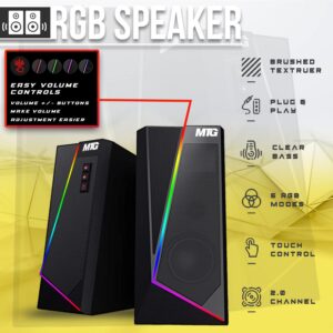 MTG Aurora Business Computer Desktop PC- Intel Core i7 4th Gen, 8GB Ram DDR4, 512GB Nvme, MTG 24 Inch Monitor, MTG Wireless Keyboard Mouse, RGB Speaker, Webcam, Win 10 Home